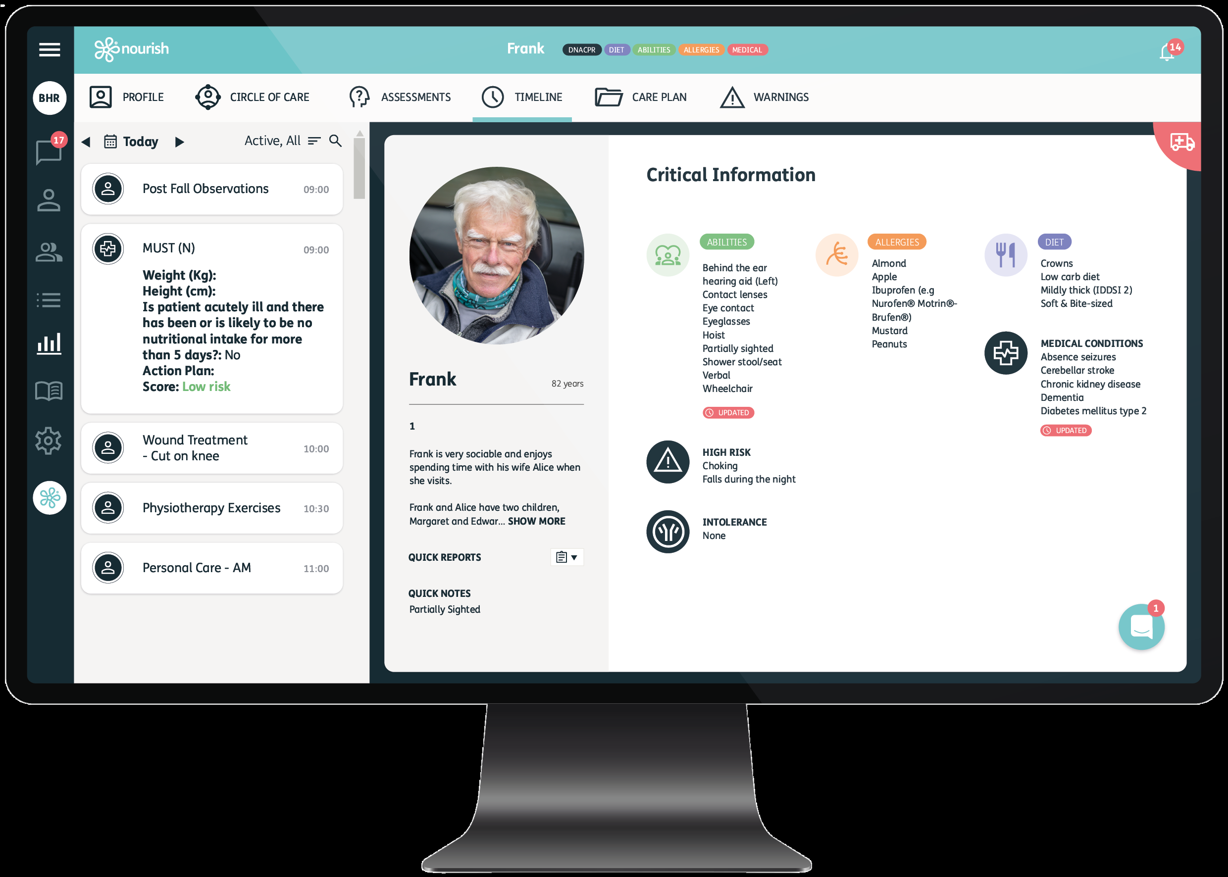 Better Care at Home | Nourish Care Family Portal App